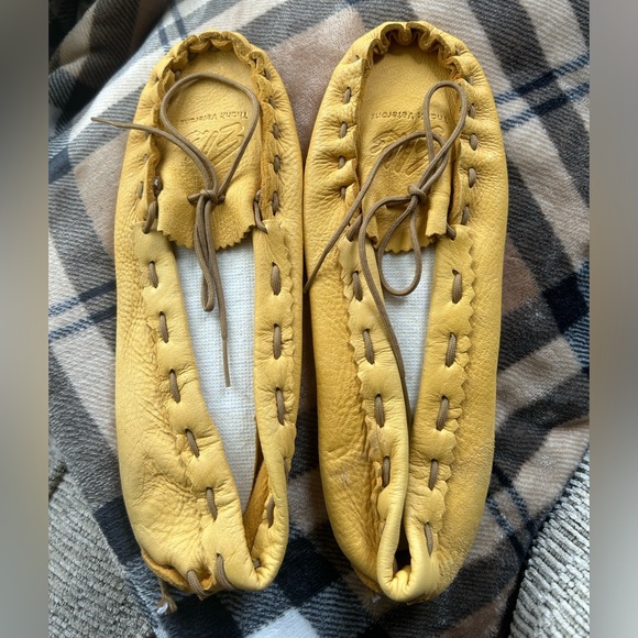 Elk | Shoes | Yellow Leather Elk Skin Moccasins Size 8 Thank You ...